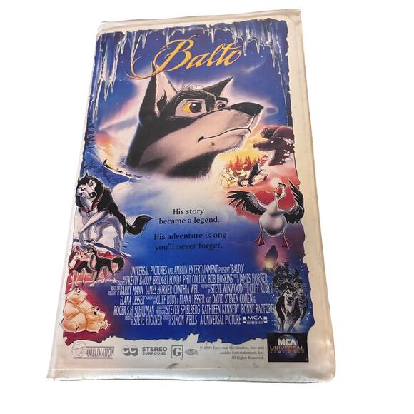 Universal Studio | Media | Balto Vhs Clamshell Case 995 Animated Family ...